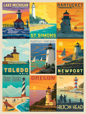 Lighthouses by Anderson Design Group 1000-Piece Puzzle | Standaard ...