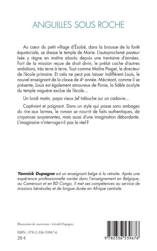 Anguilles sous roche | Yannick Dupagne | Literatuur | 9782336539676 ...