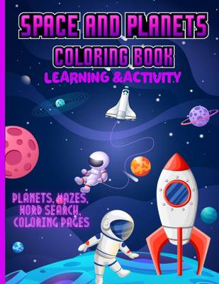 Space and Planets Coloring Book Learning & Activity | Fondant Ella ...