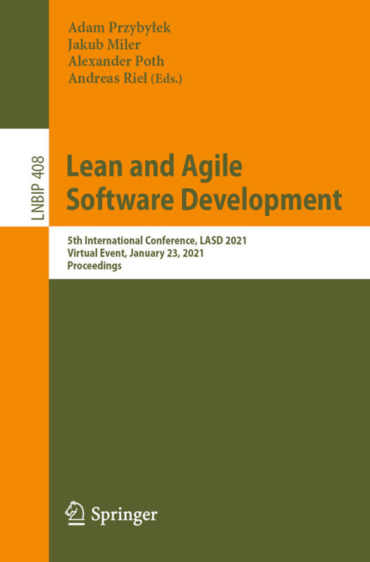Lean and Agile Software Development | | Programmeren | 9783030670832 ...