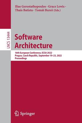 Software Architecture | | Programmeren | 9783031166969 | Standaard Boekhandel