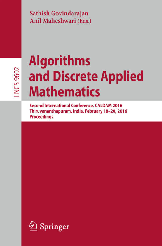 Algorithms and Discrete Applied Mathematics | | Programmeren ...