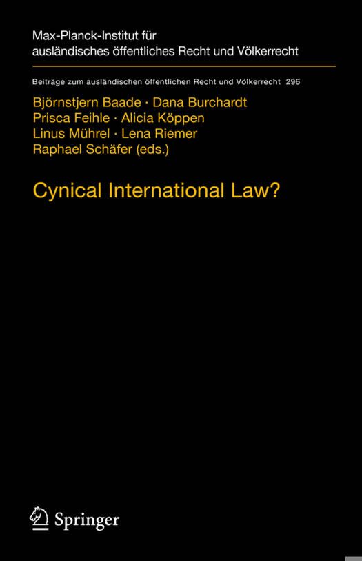 Cynical International Law? | | Internationaal recht | 9783662621271 ...