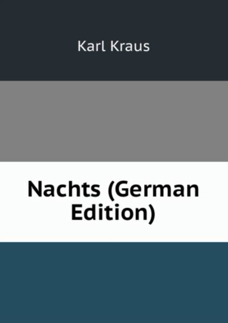 Nachts (German Edition) | | Geschiedenis | 9785876694843 | Standaard ...