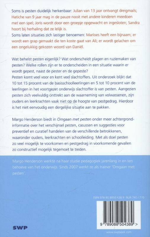 Omgaan met pesten | Margo Henderson | Sociologie | 9789088504389 ...