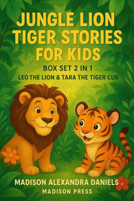 Jungle Lion Tiger Stories for Kids Box Set 2 in 1 Leo the Lion And Tara ...